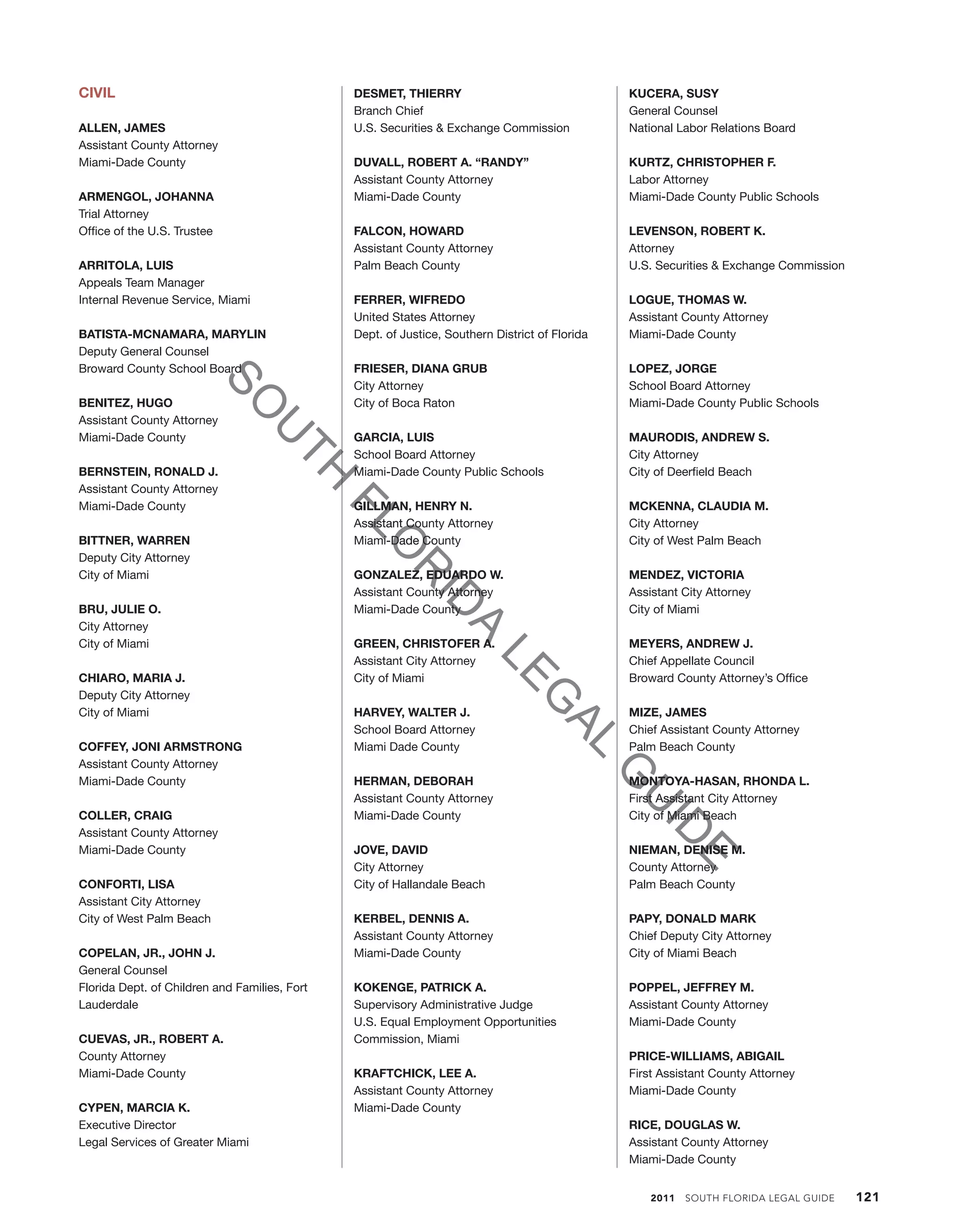 David Jove Top Government Lawyer 2010 | PDF | Legal Services Industry | Industries