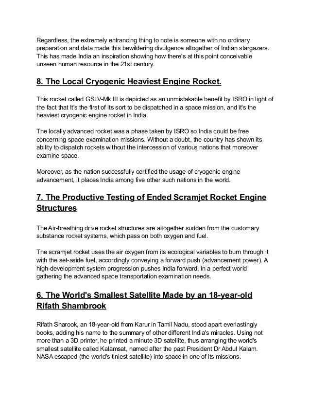 Top great india’s achievements in science and technology | PDF