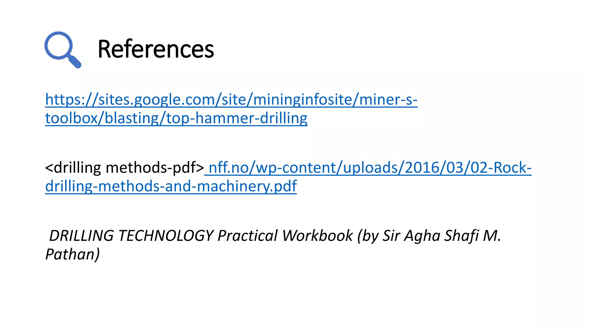 Top hammer drilling | PPTX