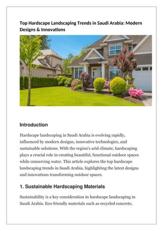 Top Hardscape Landscaping Trends in Saudi Arabia-Modern Designs ...