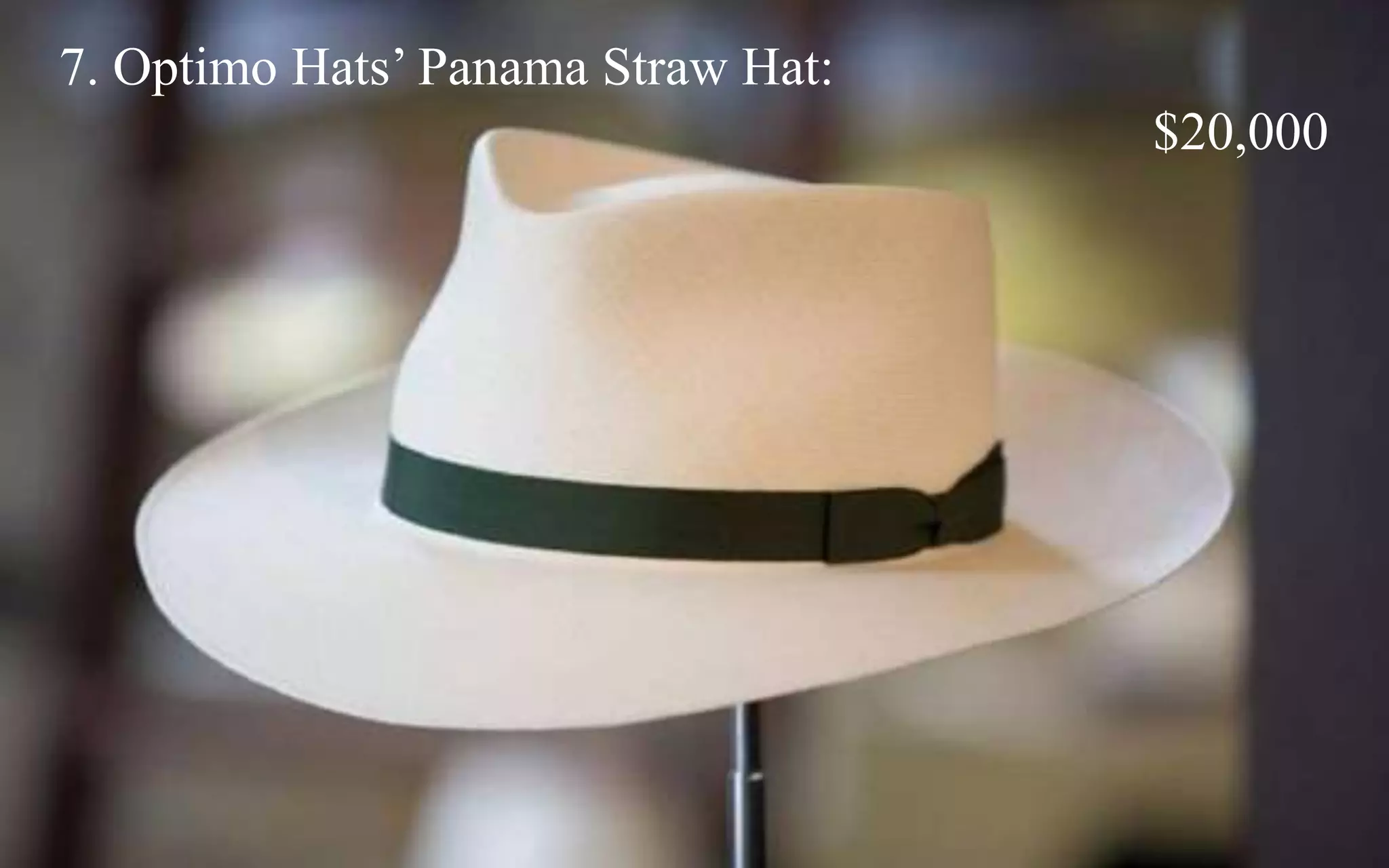 A top of most expensive Hats | PPTX