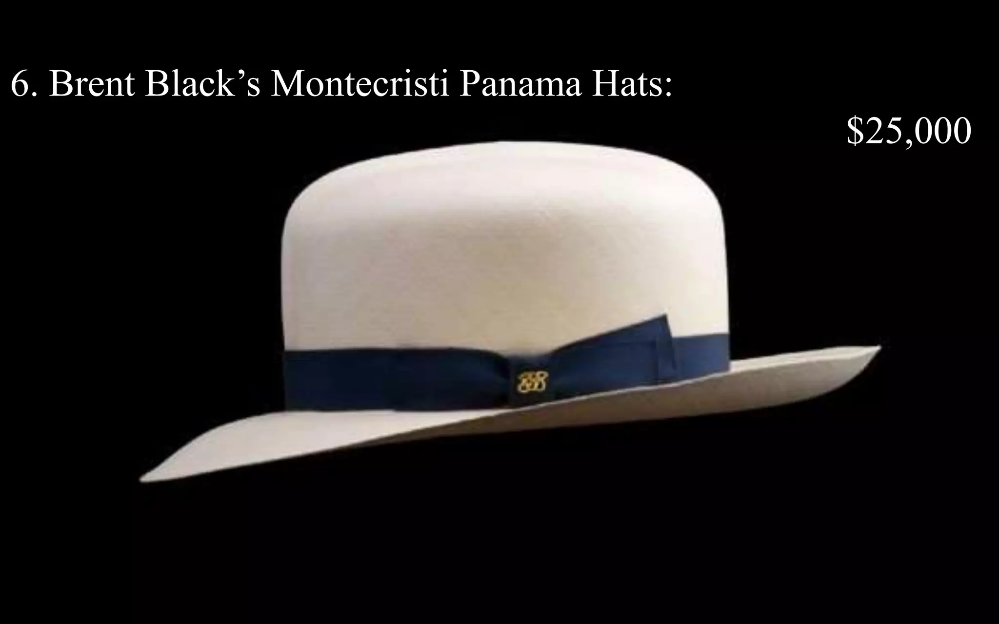A top of most expensive Hats | PPTX