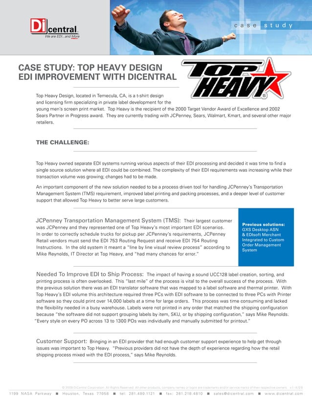 ERP / EDI Integration Case Study | PDF | Desktop Publishing | Computer ...