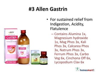 Top homeopathic medicines for Indigestion | PPTX