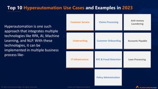 Top 10 Hyperautomation Use Cases in 2023 | PPT