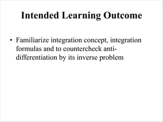 Integral Calculus Anti Derivatives reviewer | PDF