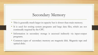 Topic-10 Memory Basics and Different Storages.pptx
