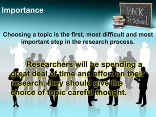 choosing a Topic | PPSX