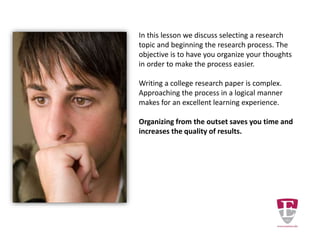 Topic Selection | PPTX