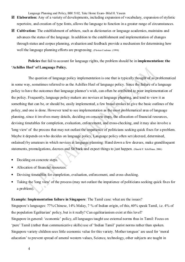Top-down and bottom-up approaches to language planning.