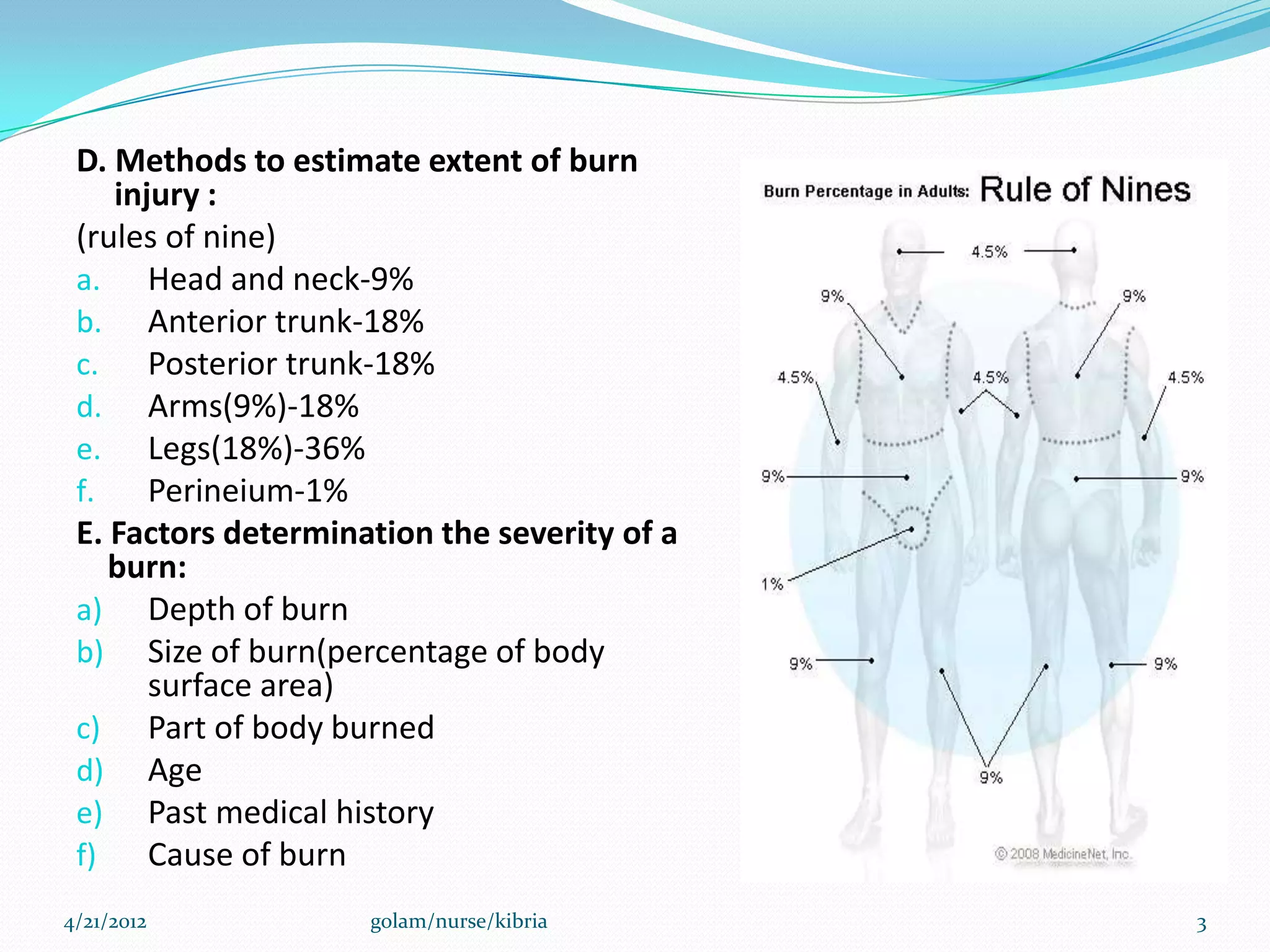 burn management | PPTX | First Aid | Injuries