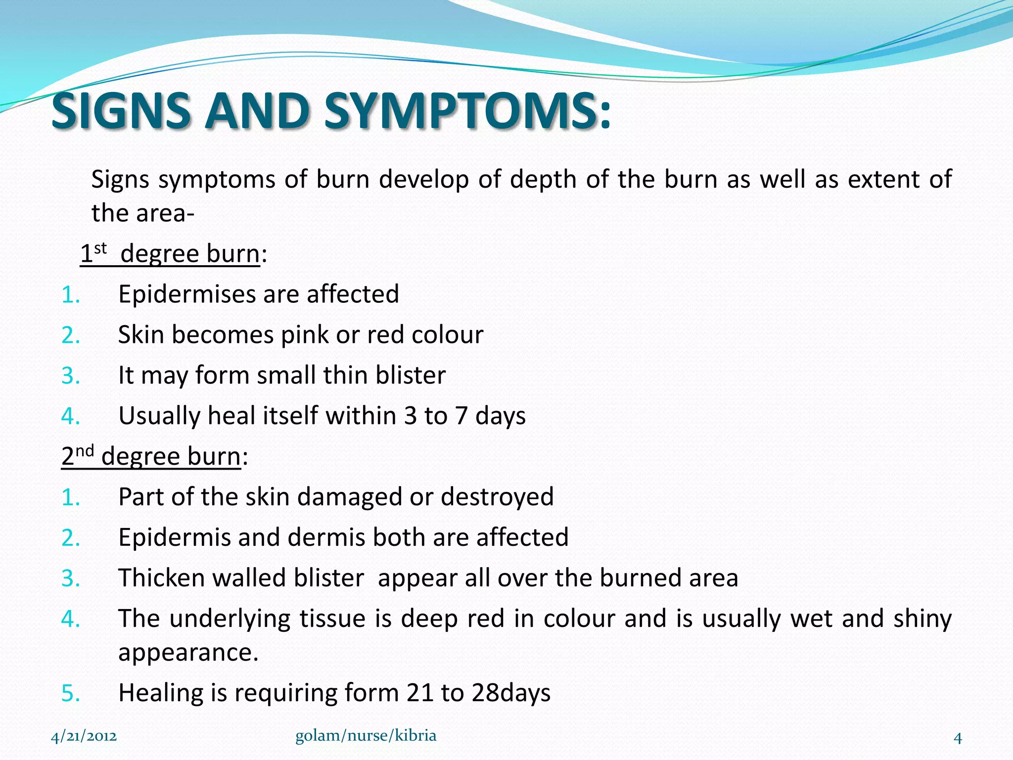 burn management | PPTX