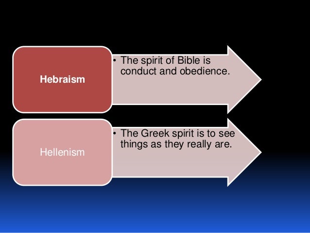hebreism and hellenism by matthew arnold