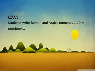 Introduction Of Roman Numbers | PPTX