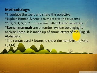 Introduction Of Roman Numbers | PPTX