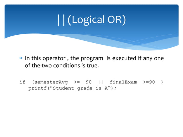 Logical And Conditional Operator In C Language 0224