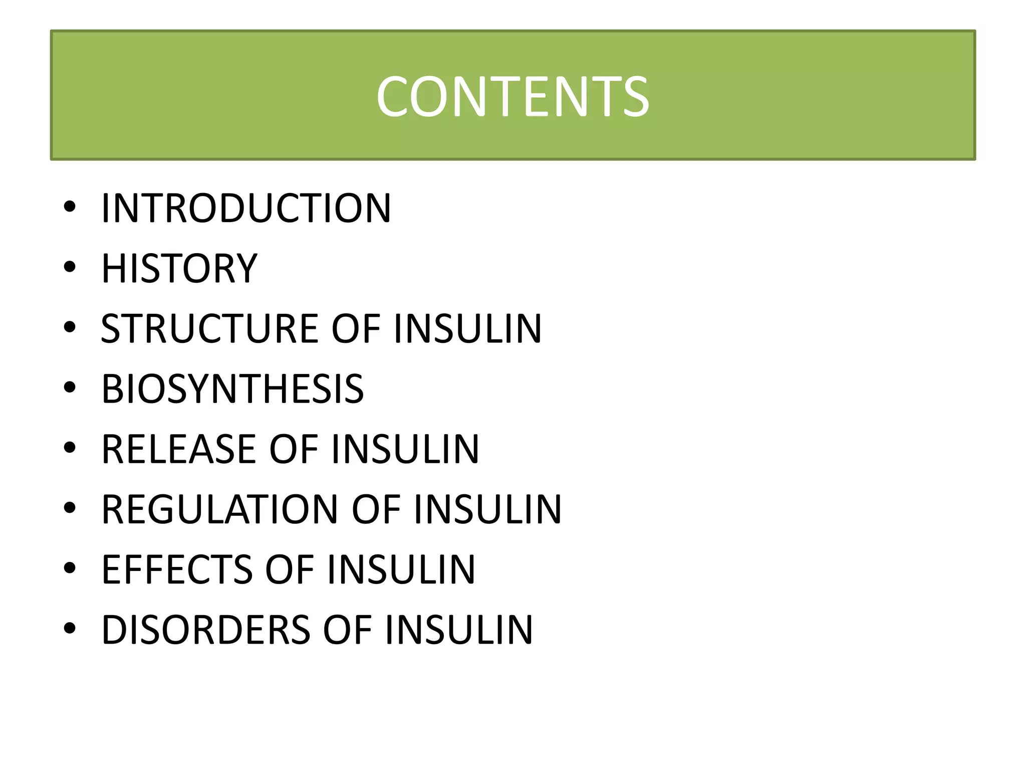 insulin | PPT