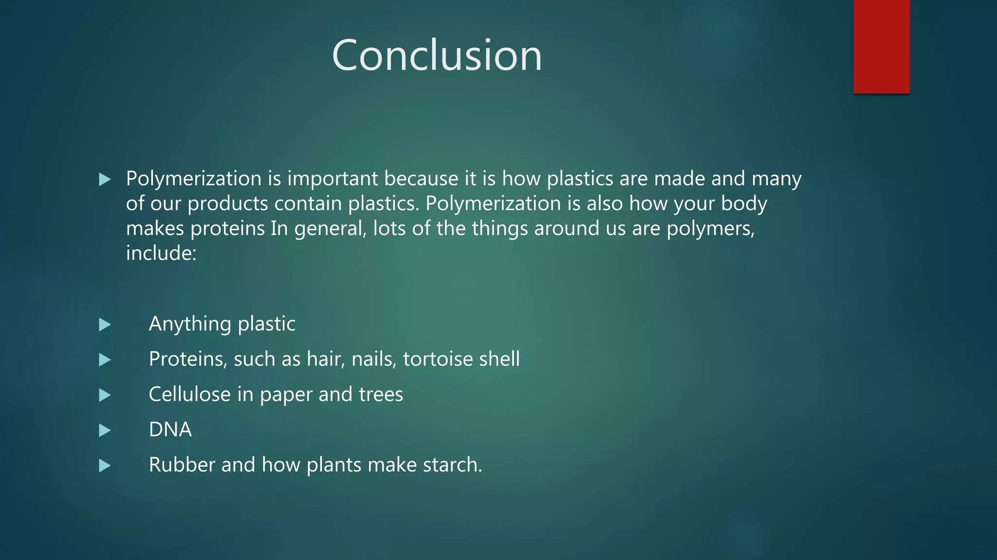 Polymerization (Condensation Polymerization) | PPTX