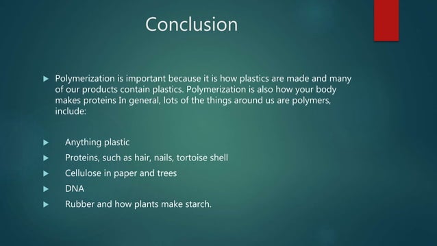 Polymerization (Condensation Polymerization) | PPTX