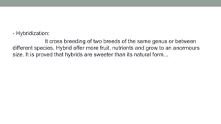 Hybrid Fruits | PPTX