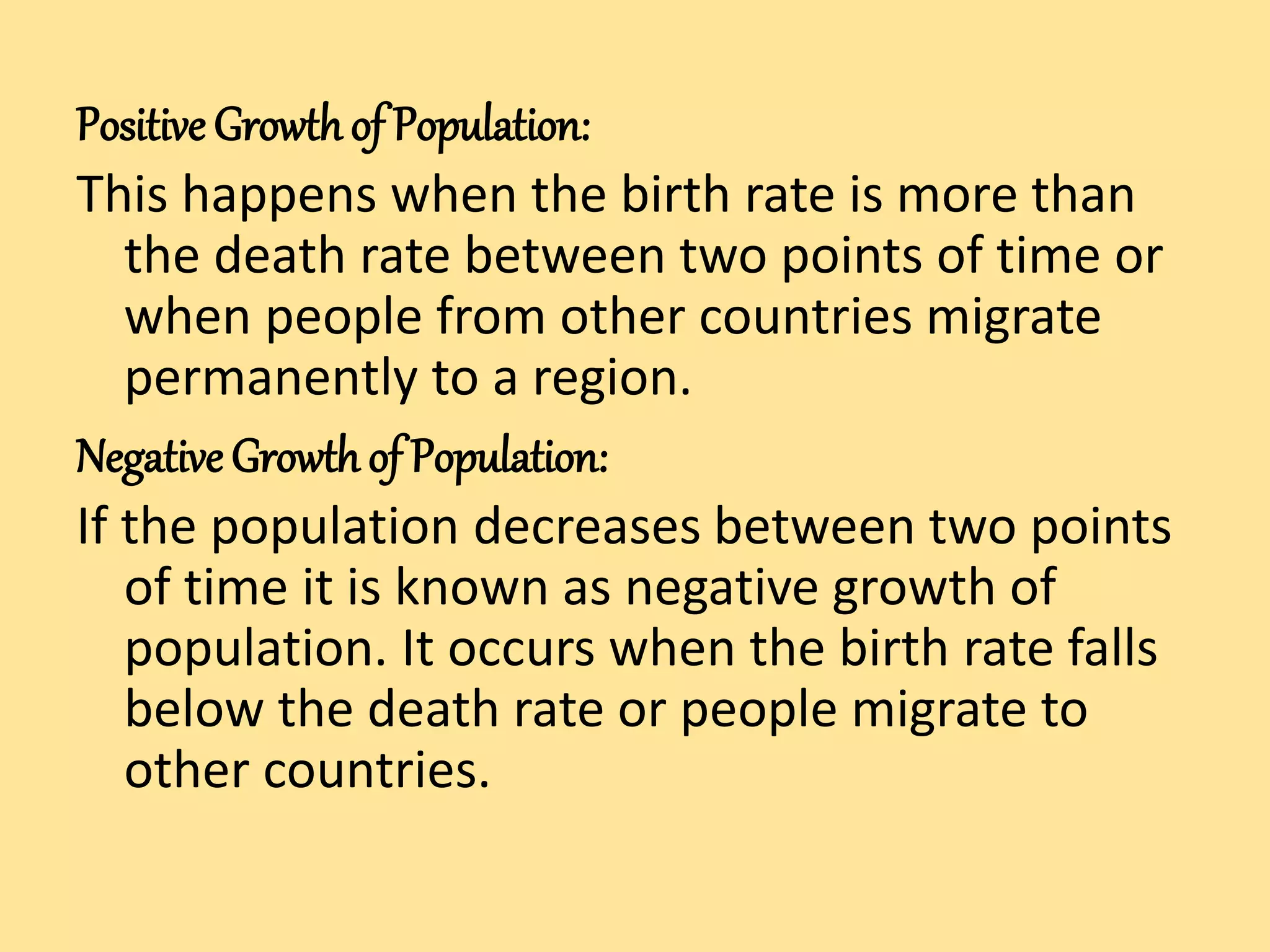 POPULATION: DISTRIBUTION , DENSITY AND GROWTH | PPTX