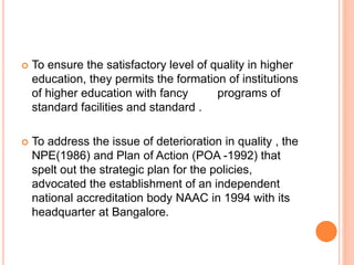 NATIONAL ASSESSMENT AND ACCREDITATION COUNCIL | PPTX