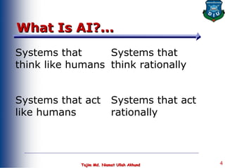 AI Lecture 1 (introduction) | PPT