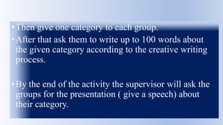 creative writing | PPTX