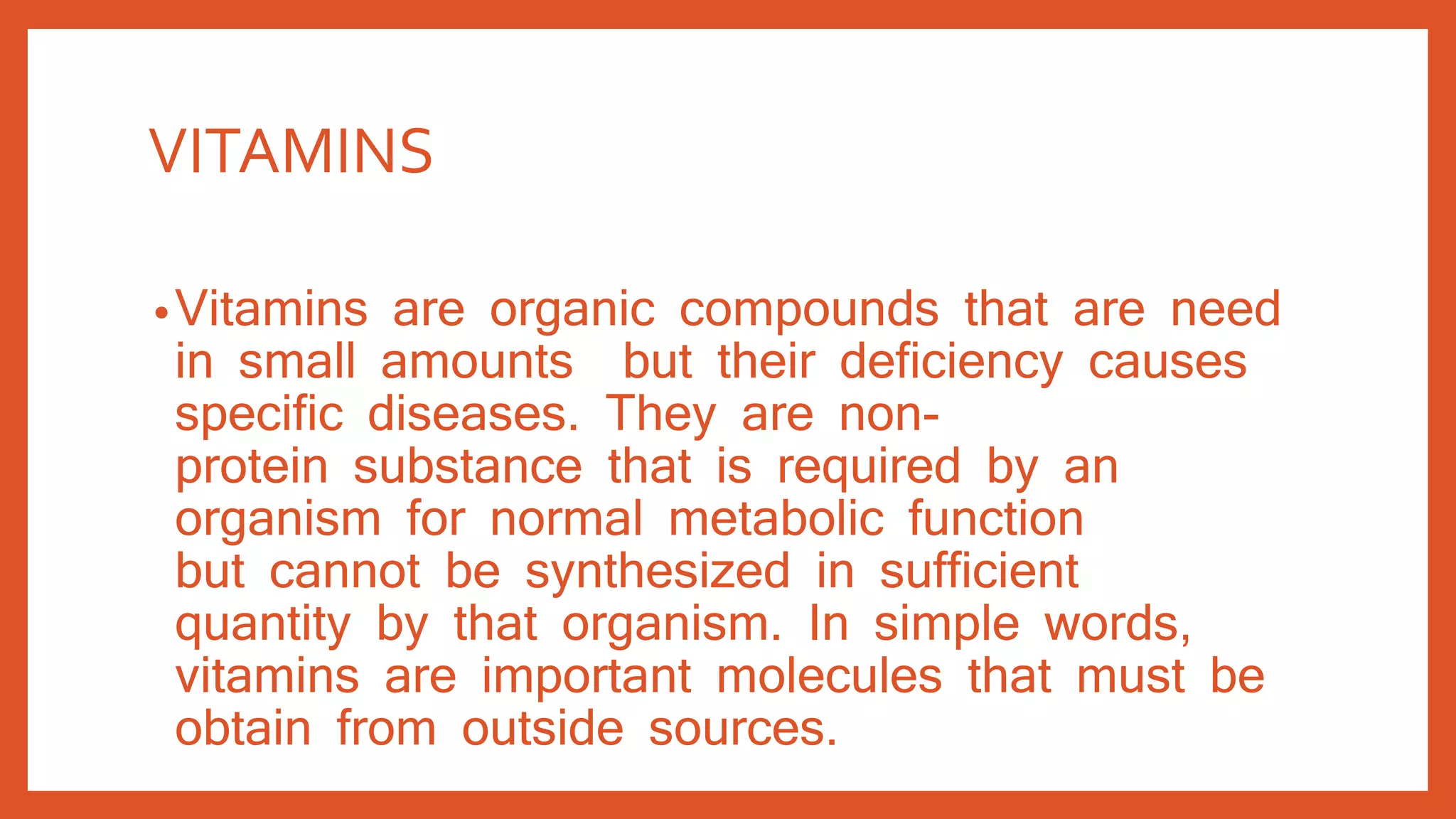 Vitamins and minerals deficiency | PPTX