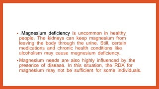 Vitamins and minerals deficiency | PPTX