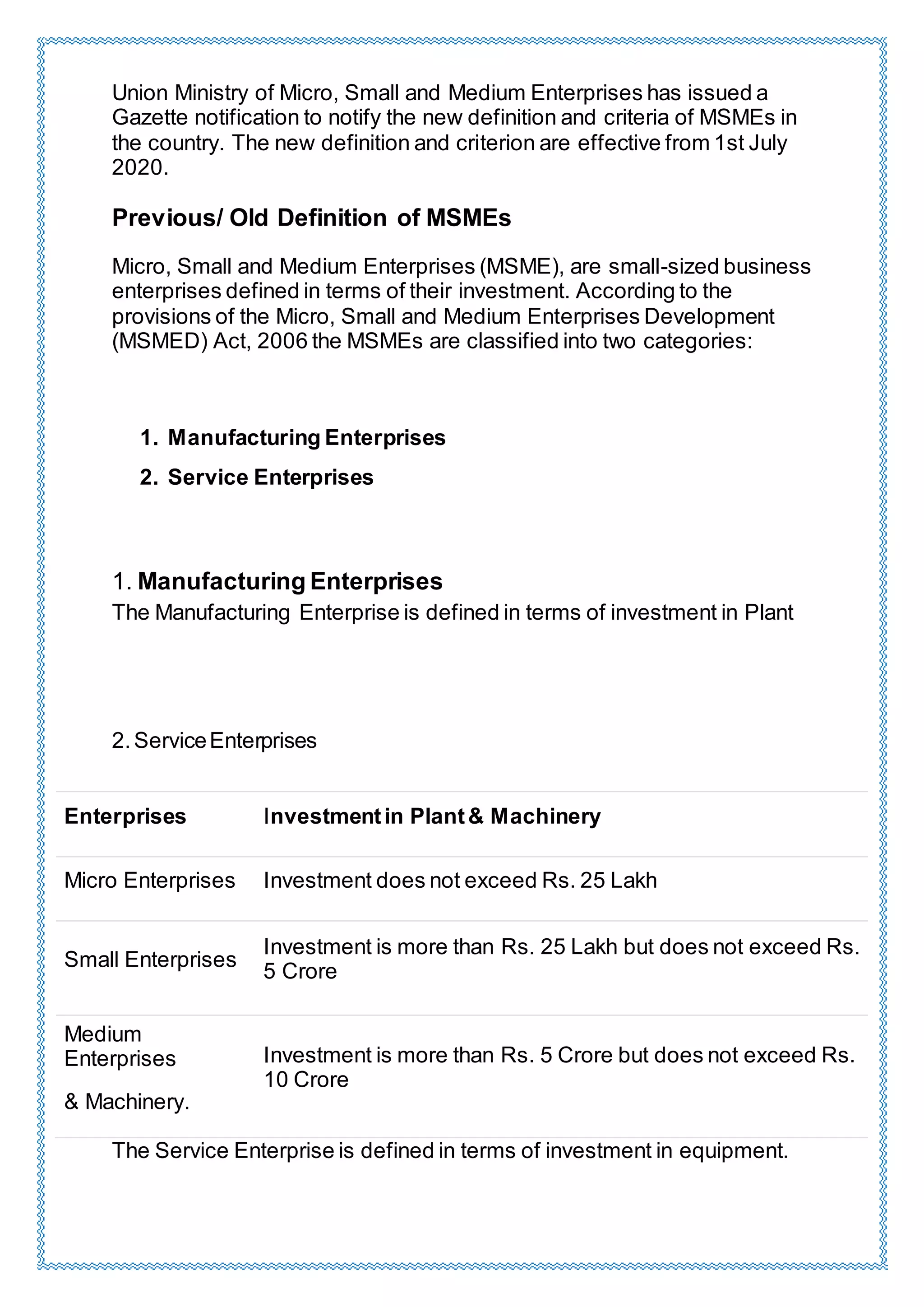 msme in employment generation | PDF