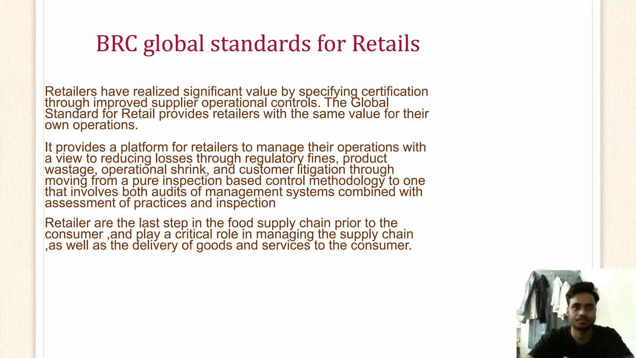 BRC (British retail consortium) | PPTX