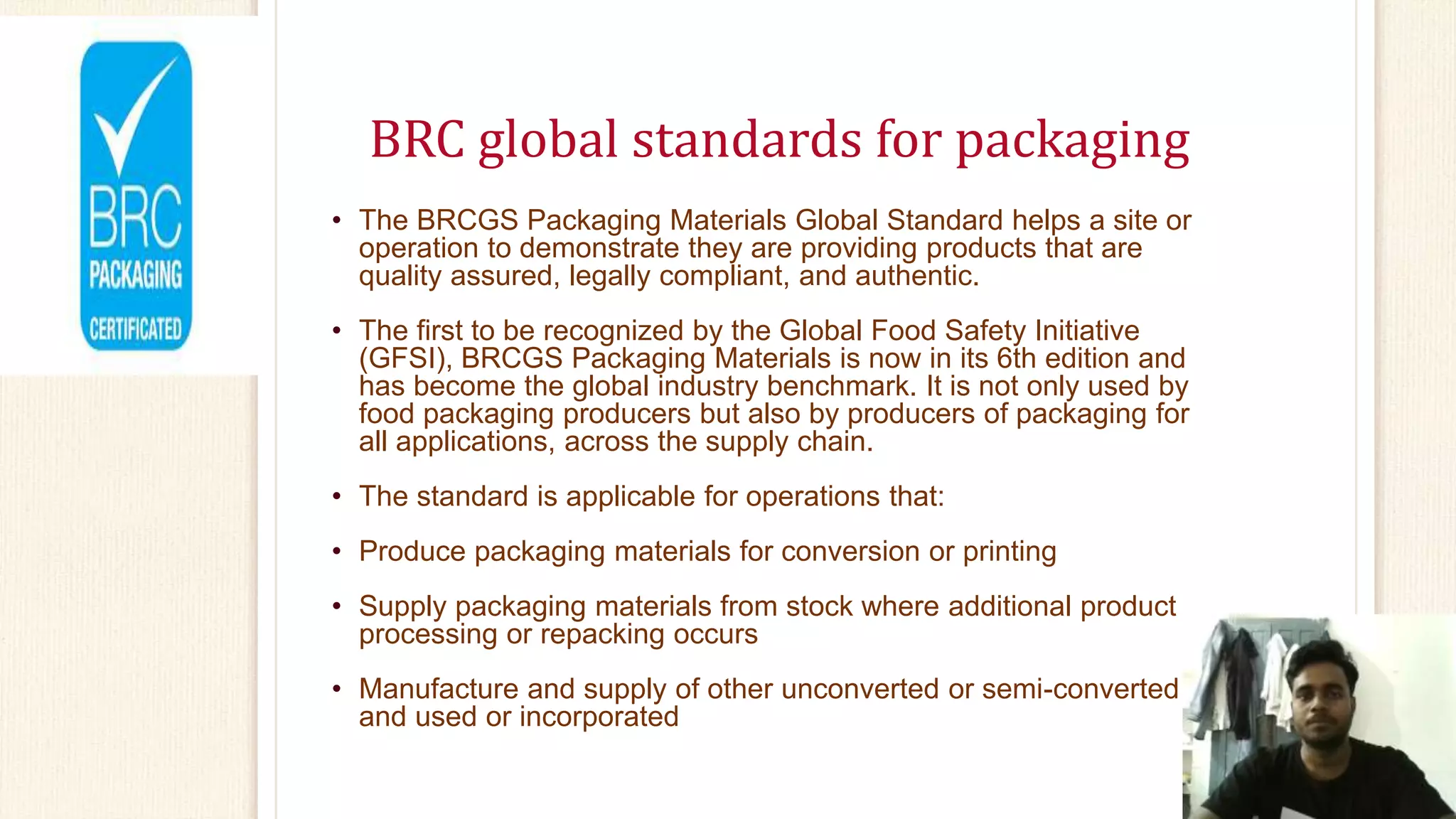 BRC (British retail consortium) | PPTX