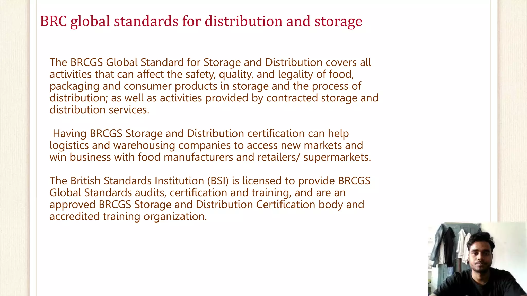 BRC (British retail consortium) | PPTX