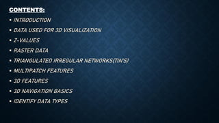 3d visualisation of dem using arcscene | PDF