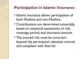 Topic.pptx takaful and insurance of Islam | PPTX