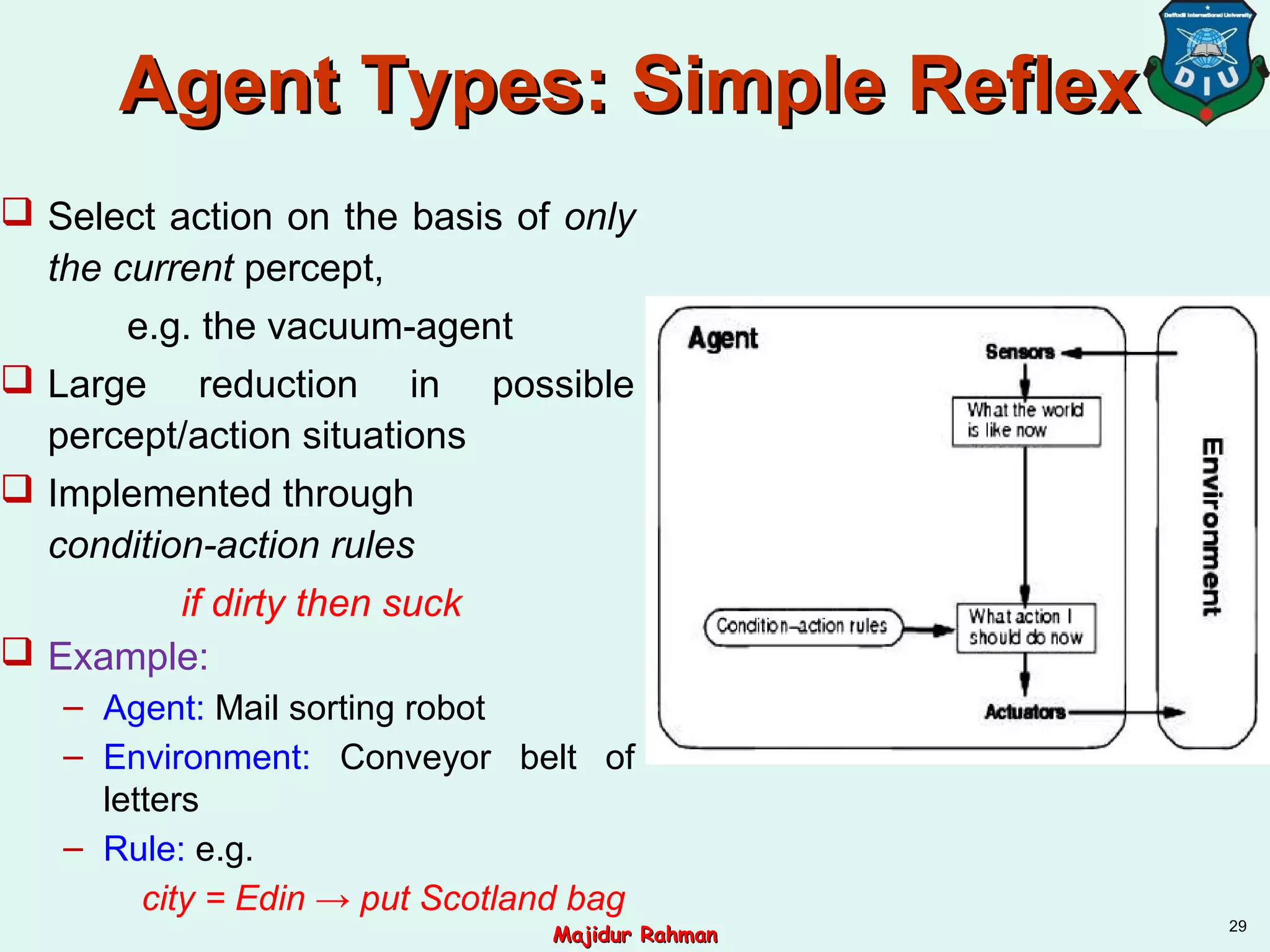 AI Lecture 2 (intelligent agents) | PPT