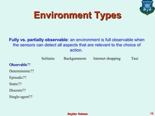 AI Lecture 2 (intelligent agents) | PPT