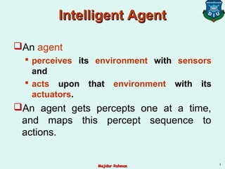 AI Lecture 2 (intelligent agents) | PPT