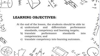 Performance-Standards-Competencies-and-Learning-Targets-in-Mathematics ...