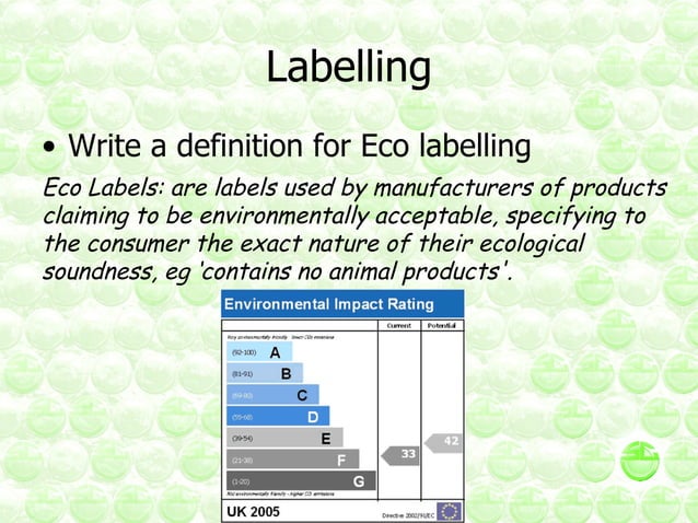 Topic 3 Eco Labelling | PPS