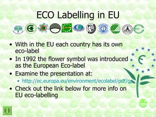 Topic 3 Eco Labelling | PPS