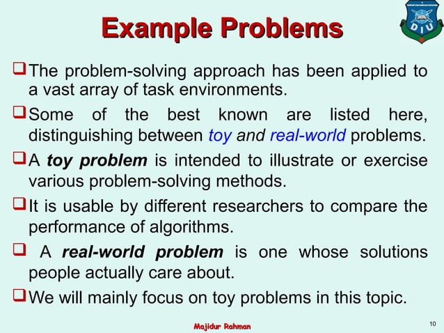 AI Lecture 3 (solving problems by searching) | PPT