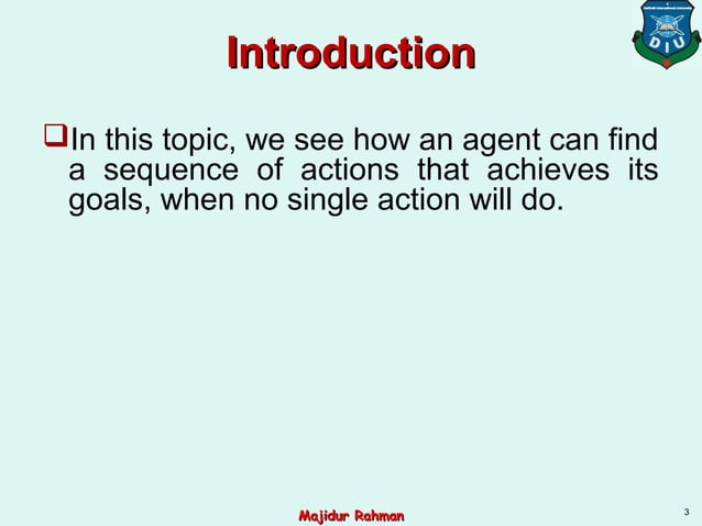 AI Lecture 3 (solving problems by searching) | PPT