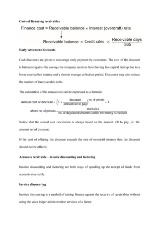 Topic 3 tools techniques of managing of receivables | PDF | Debt ...