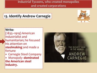 Topic 4-corporations-Industrial-Revolution-Ohio-content-standard-10 | PPTX