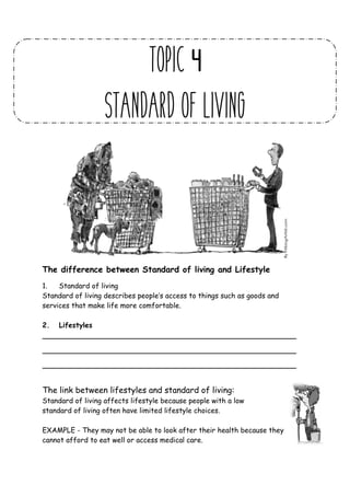 ECONOMICS AND MANAGEMENT -TOPIC 4 -STANDARD-OF-LIVING | PDF