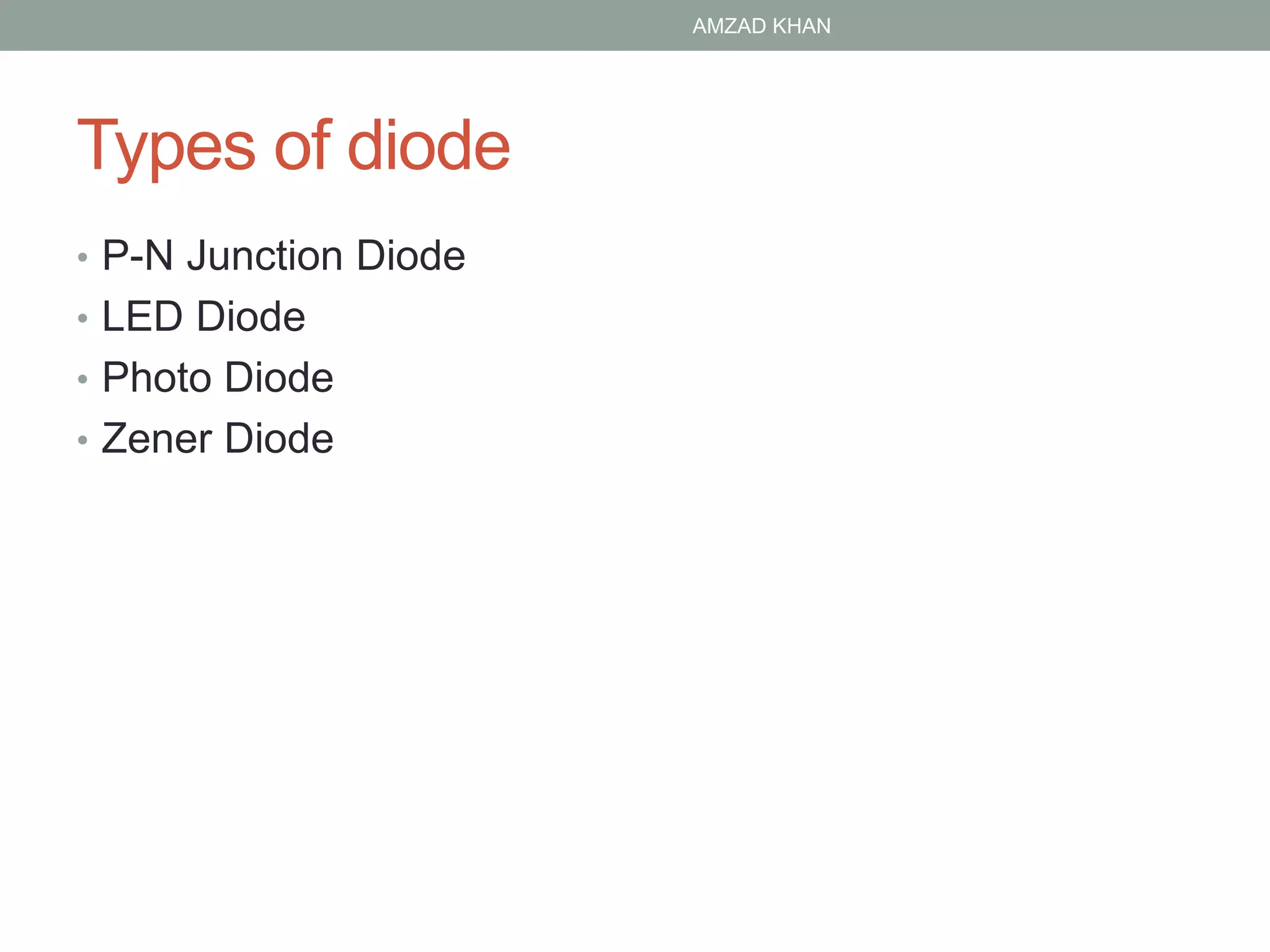 Topic 5 diode | PPTX