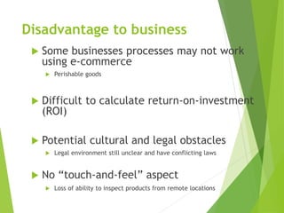 E commerce project PPT for BBA final year as question and answers | PPT