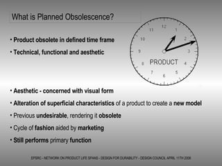 Topic 6 Planned Obsolescence | PPS